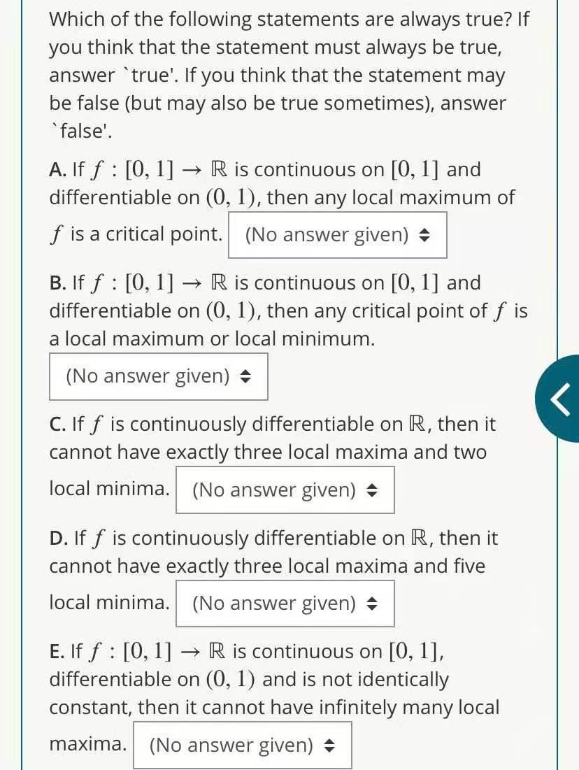 Solved Which of the following statements are always true? If | Chegg.com