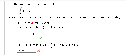 Solved Find the value of the line integral tri For JC (Hint: | Chegg.com
