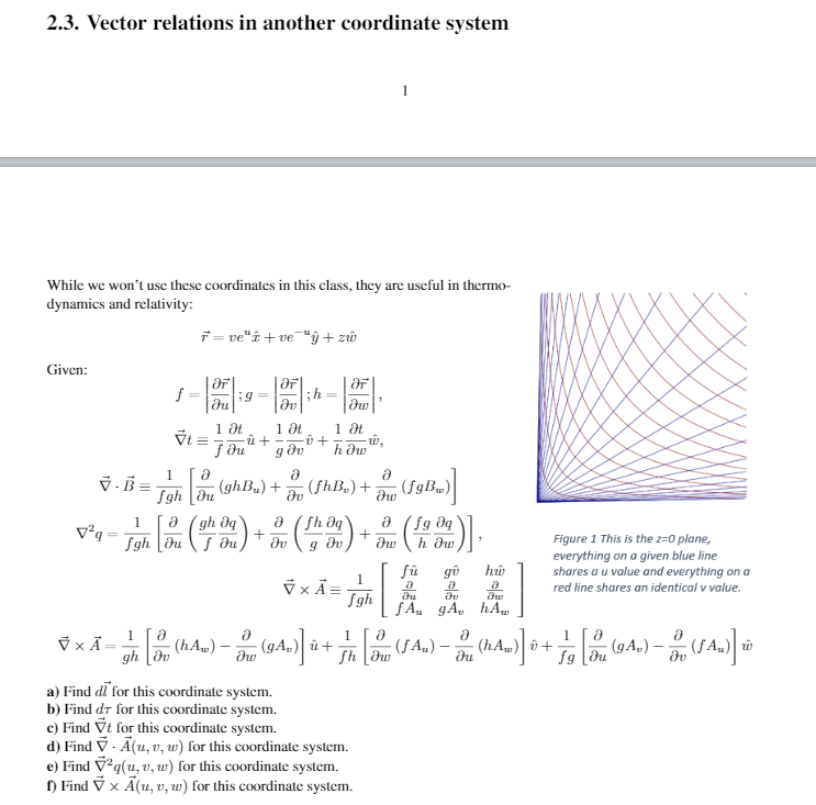 Solved 2.3. Vector relations in another coordinate system | Chegg.com