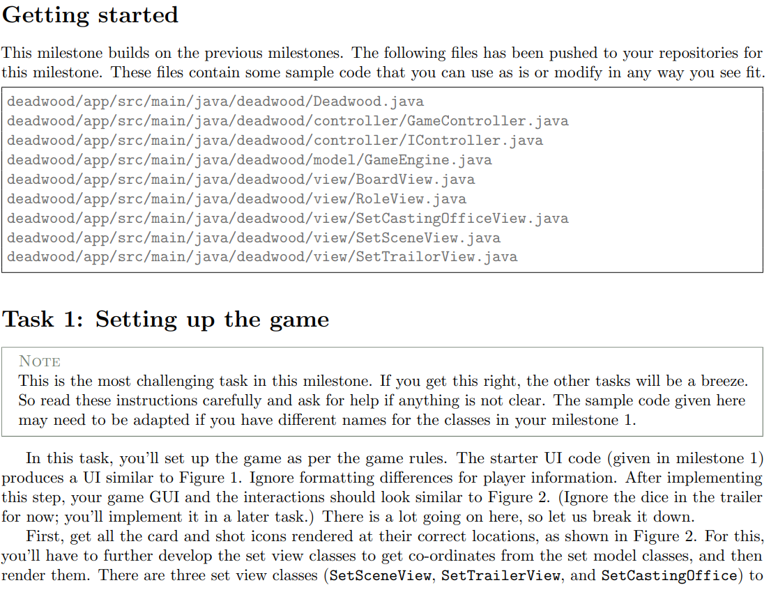 Solved Please provide me with the classes and interfaces | Chegg.com