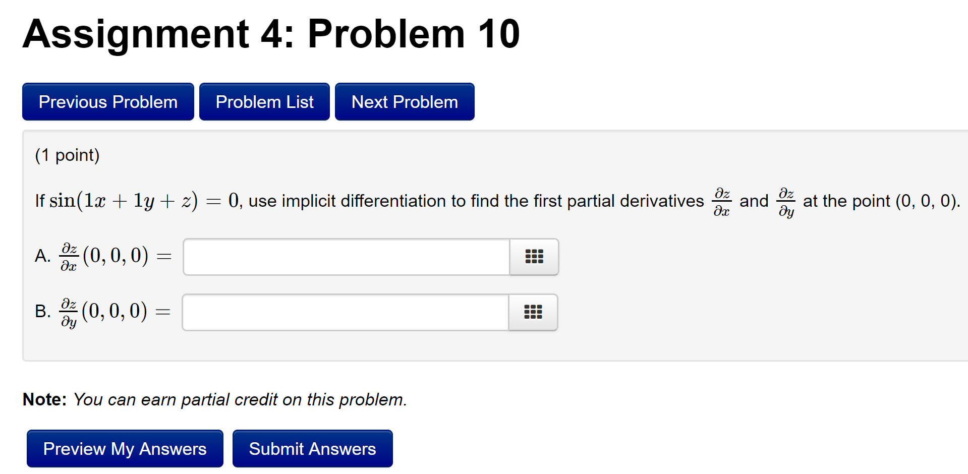 Solved Assignment 4: Problem 10 Previous Problem Problem | Chegg.com Solved Assignment 4: Problem 10 Previous Problem Problem | Chegg.com
