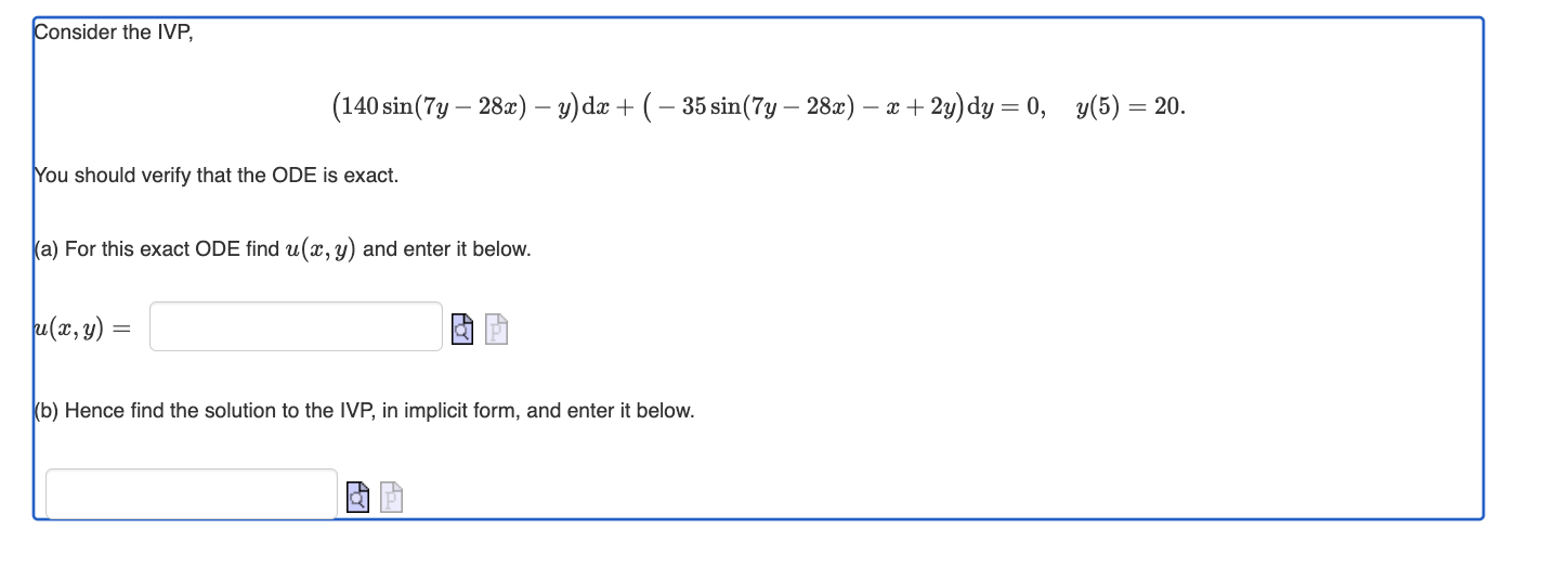 Solved Consider the IVP, | Chegg.com