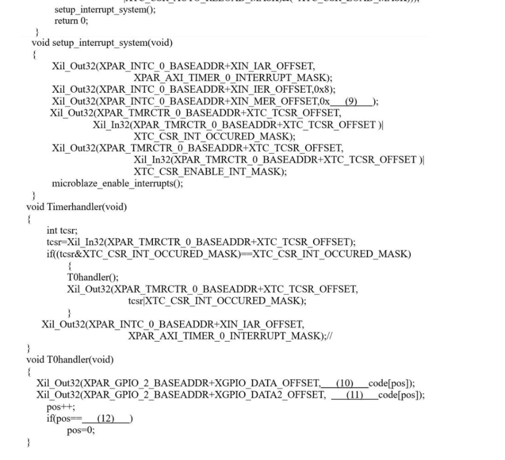The seven-segment LED dynamic display interface | Chegg.com