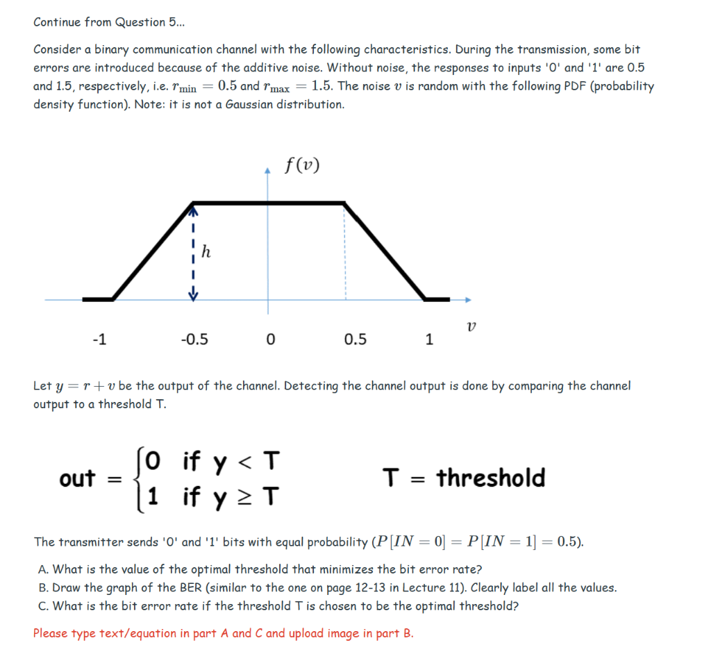 Solved Consider a binary communication channel with the | Chegg.com