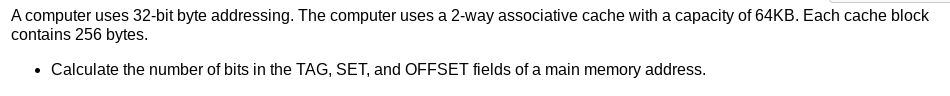 Solved A computer uses 32-bit byte addressing. The computer | Chegg.com