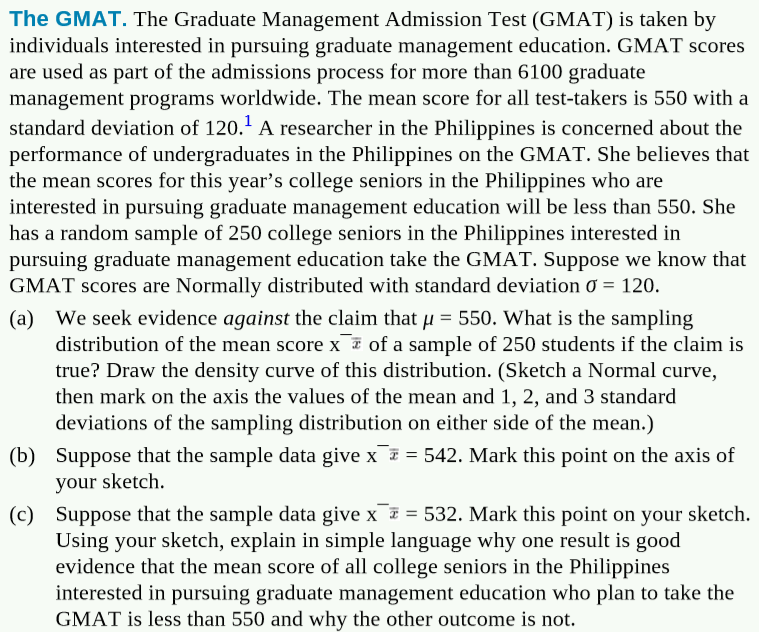 Solved The GMAT. The Graduate Management Admission Test | Chegg.com