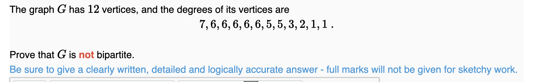 Solved The graph G has 12 vertices, and the degrees of its | Chegg.com