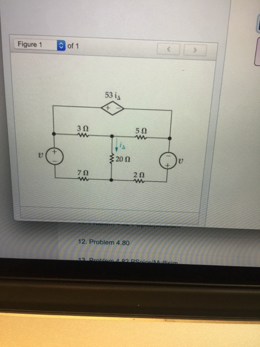 Solved Chaster. (4)HMW% Problem 4.42 PSpice/Multisim Problem | Chegg.com Solved Chaster. (4)HMW% Problem 4.42 PSpice/Multisim Problem | Chegg.com
