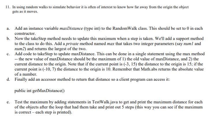 Solved public class RandomWalk { int x_current, | Chegg.com