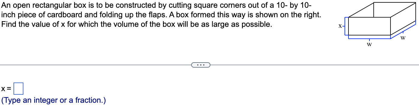 Solved An open rectangular box is to be constructed by | Chegg.com