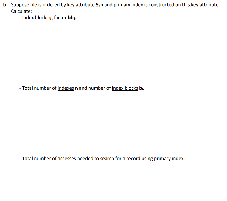 Solved Consider A Disk With A Block Size B 512 Bytes And A 8962