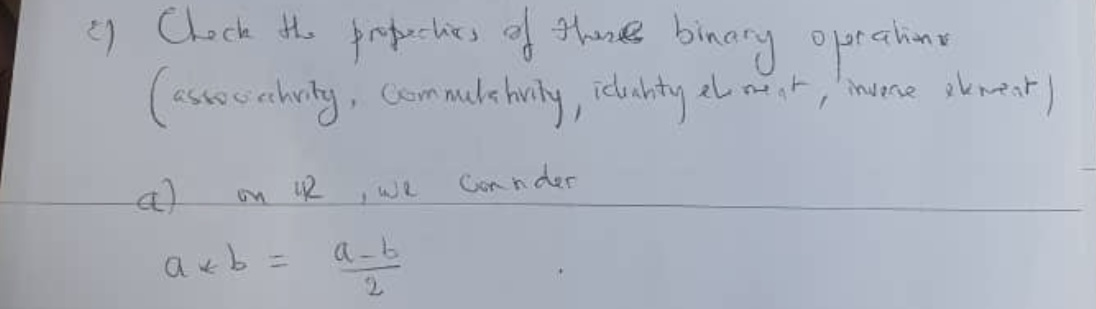 Solved c) ﻿Cleck the propocties of these binary | Chegg.com