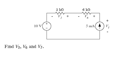 Solved Find V2,V6 and VI. | Chegg.com
