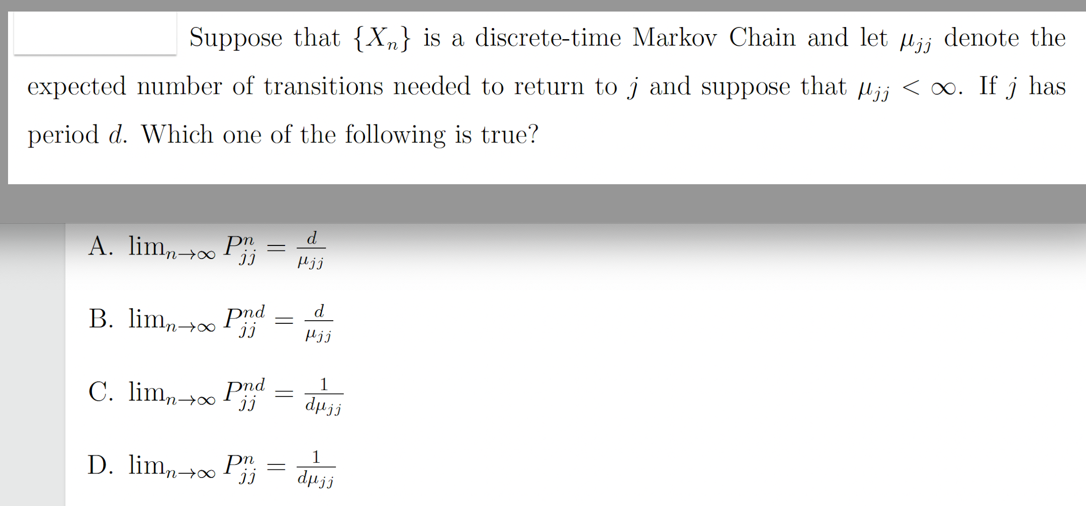 Solved Suppose that {Xn} is a discrete-time Markov Chain and | Chegg.com