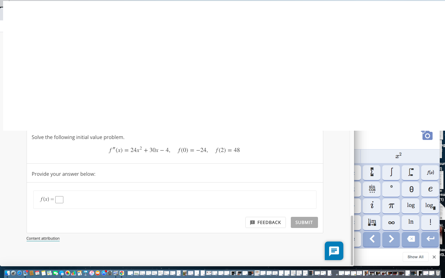 Solved Solve The Following Initial Value Problem 