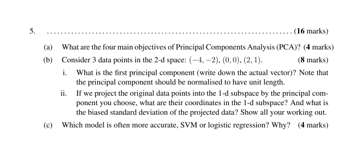 Solved 5. 5. (16 marks) (a) What are the four main | Chegg.com