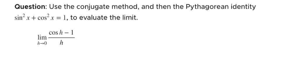 Solved 1. When do we use the conjugate method? I thought we | Chegg.com
