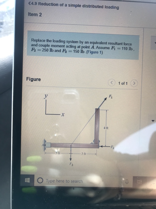 Solved C4.9 Reduction of a simple distributed loading Item 2 | Chegg.com
