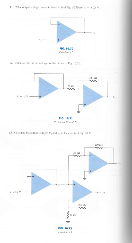 Solved 11. What output voltage results in the circuit of | Chegg.com