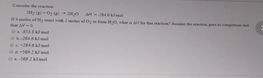 Solved Consider the reaction 2H2(g) + O2(g) → 2H20 AH = | Chegg.com