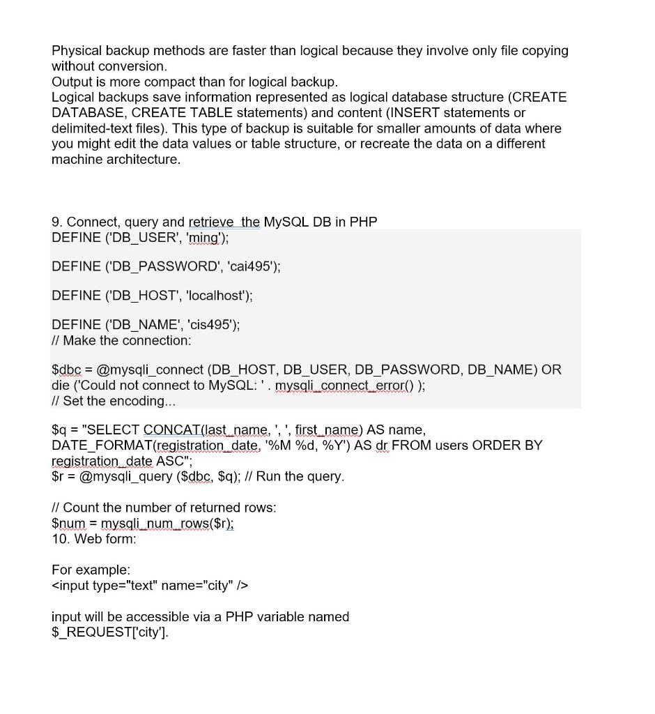 Solved 1. What's the purpose to normalization. Understand | Chegg.com