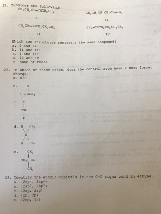 Solved 21. Consider the following: CHj CH2 CH-CHCH2 CH CH | Chegg.com