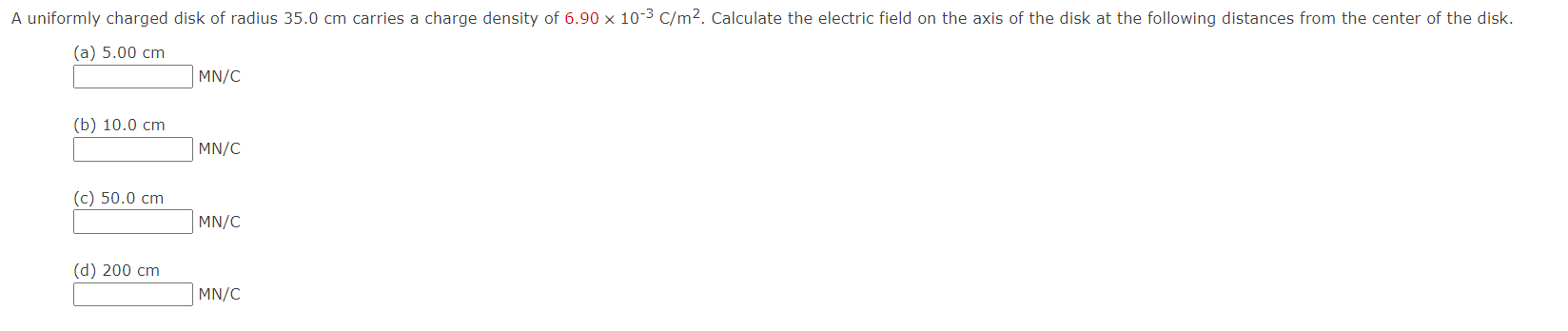 Solved (a) 5.00 cm MN/C (b) 10.0 cm MN/C (c) 50.0 cm MN/C | Chegg.com