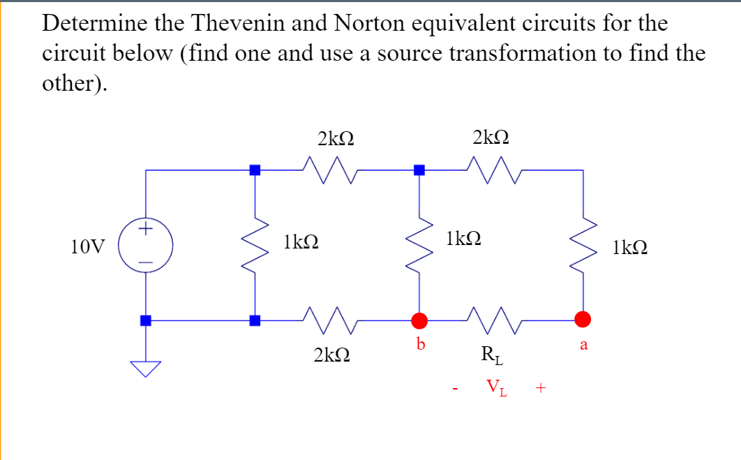 Solved Determine the Thevenin and Norton equivalent circuits | Chegg.com