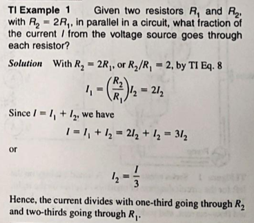 Solved (1) R-R,R R₂ + R, mm V v (2) R-R+R V R2 TI Example | Chegg.com