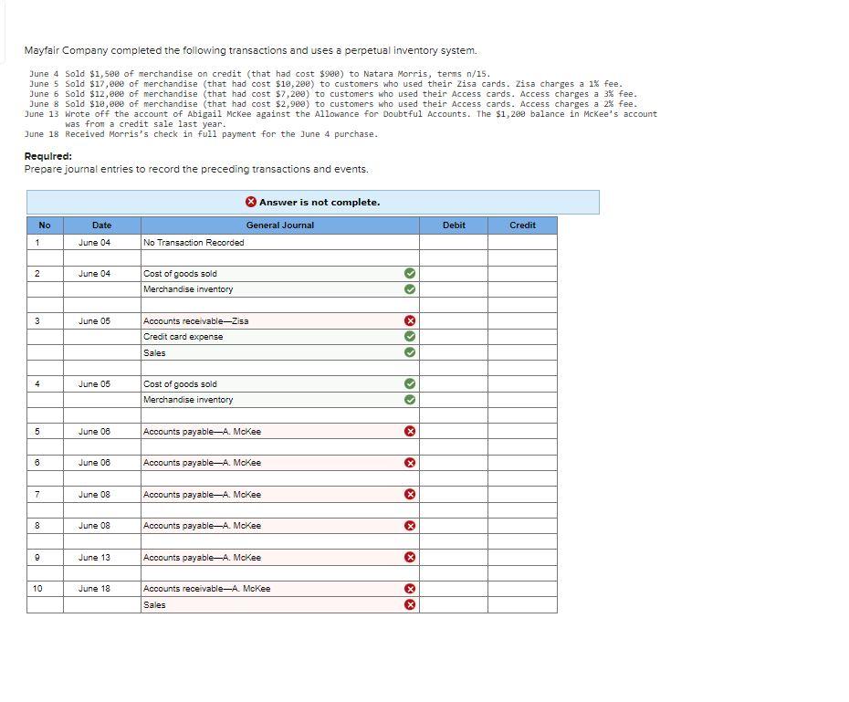 Solved Mayfair Company completed the following transactions | Chegg.com Solved Mayfair Company completed the following transactions | Chegg.com
