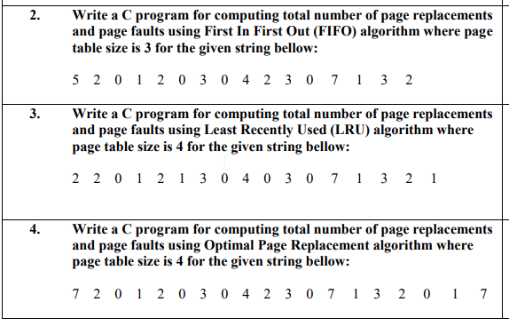 Solved 2. Write a C program for computing total number of | Chegg.com