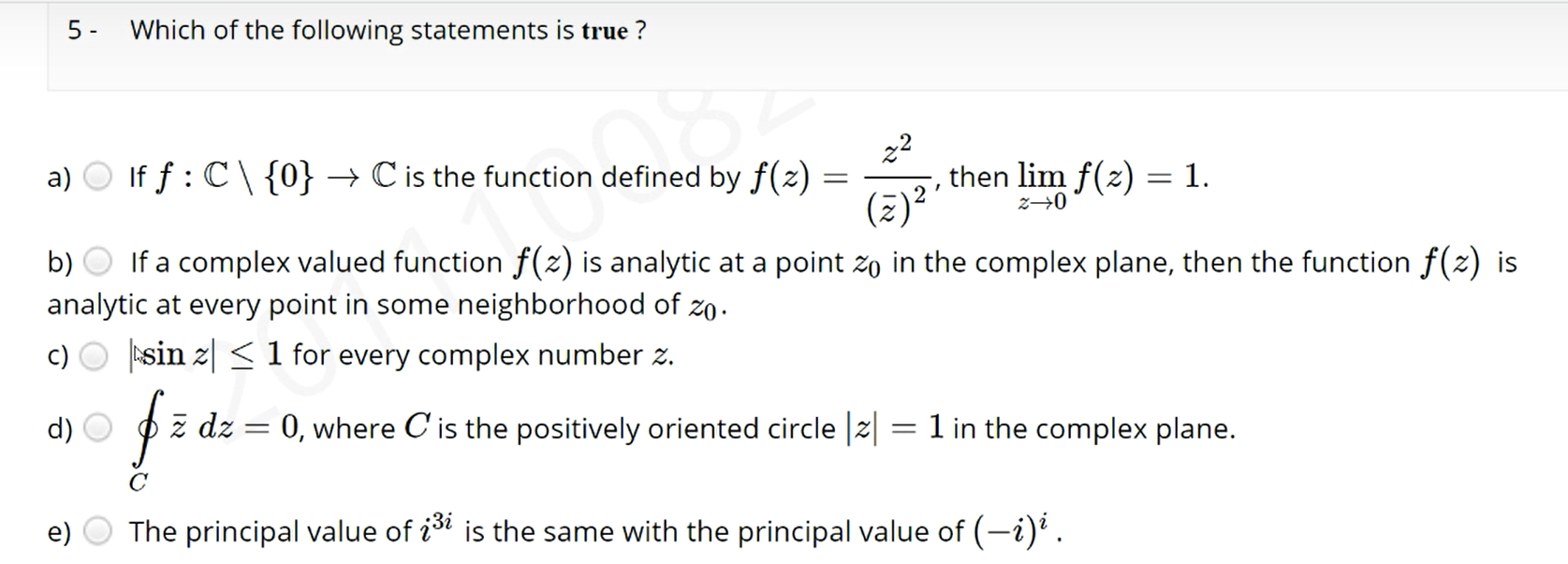 Solved 5 - Which of the following statements is true? a) If | Chegg.com