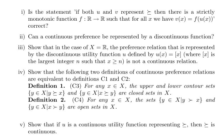 Solved i) Is the statement 'if both u and v represent then | Chegg.com
