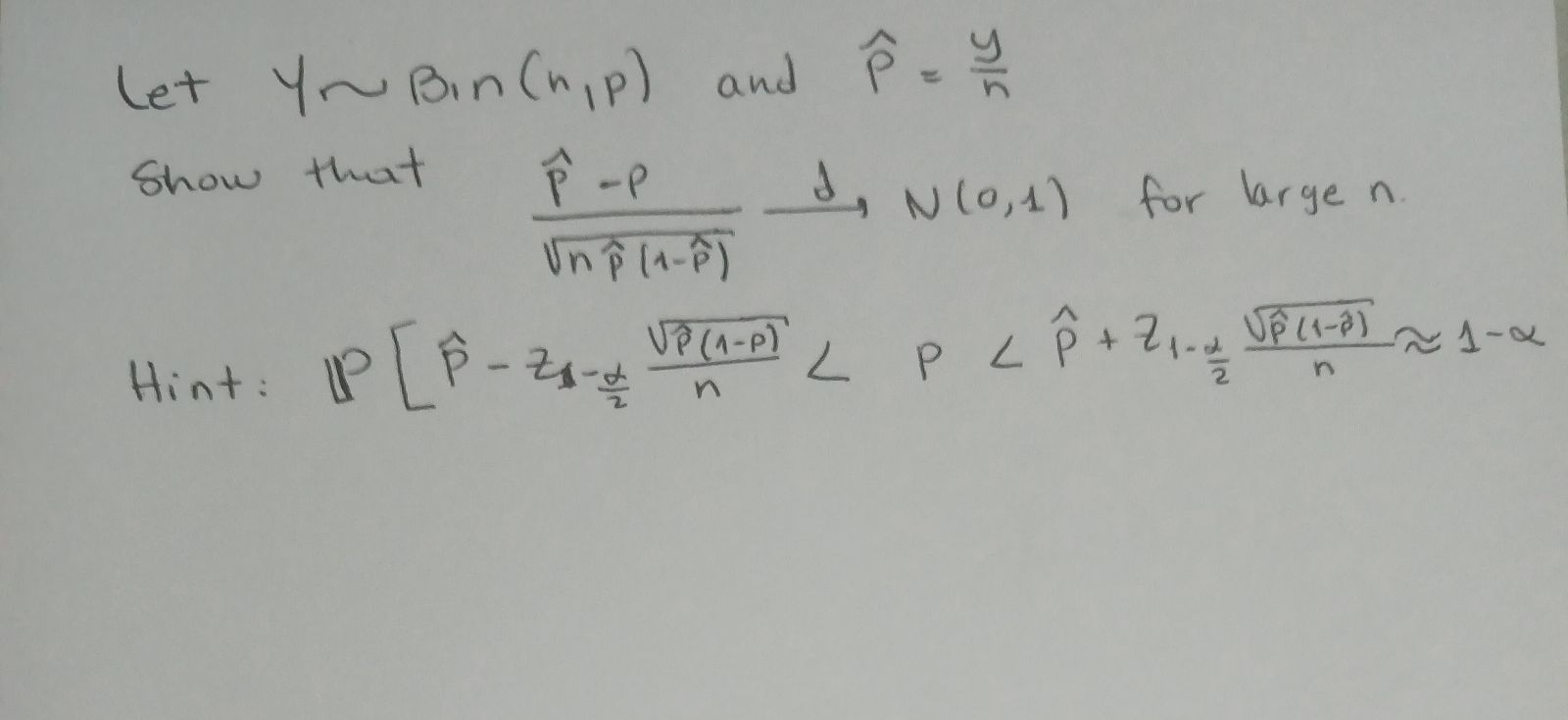 Solved Muéstrame los pasos para resolverlo ﻿Dejary∼Bin(n,p) | Chegg.com