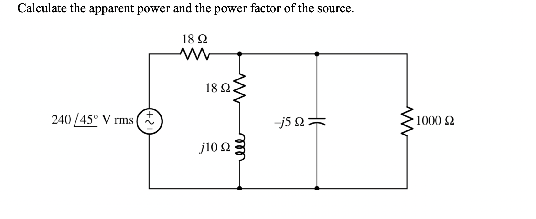 Solved Calculate the apparent power and the power factor of | Chegg.com