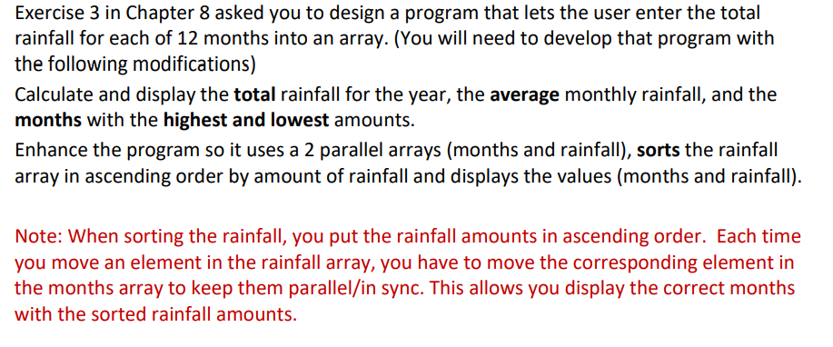 Solved Do not use built-in sorting, average, max or min | Chegg.com