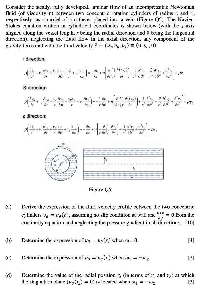 [Solved]: Consider the steady, fully developed, laminar fl