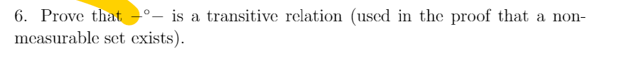 6. Prove that –°– is a transitive relation (used in | Chegg.com