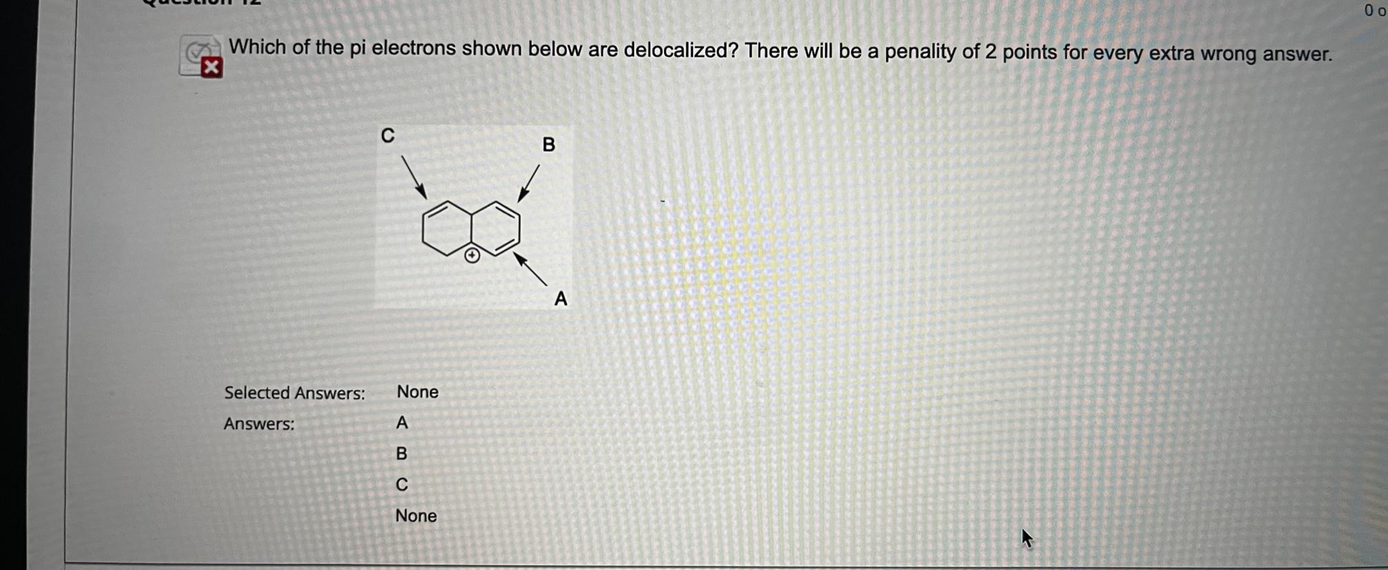 Solved Which of the pi electrons shown below are | Chegg.com