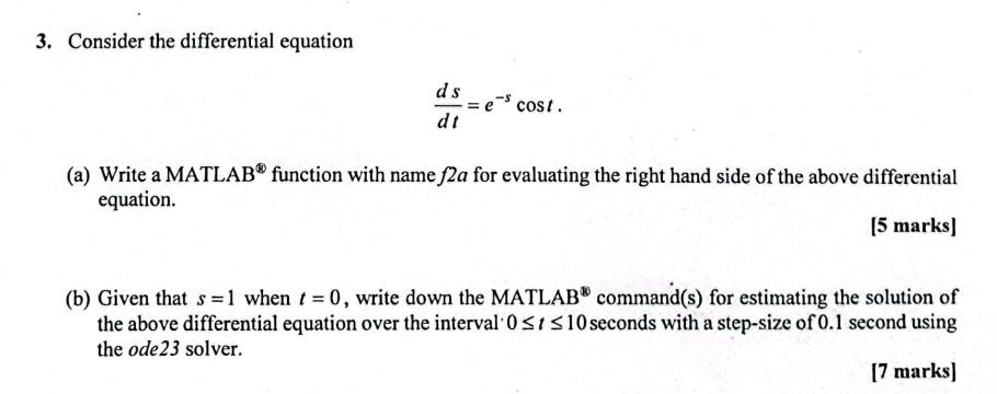 Solved Please answer the following( BY NUMERICAL METHODS) | Chegg.com