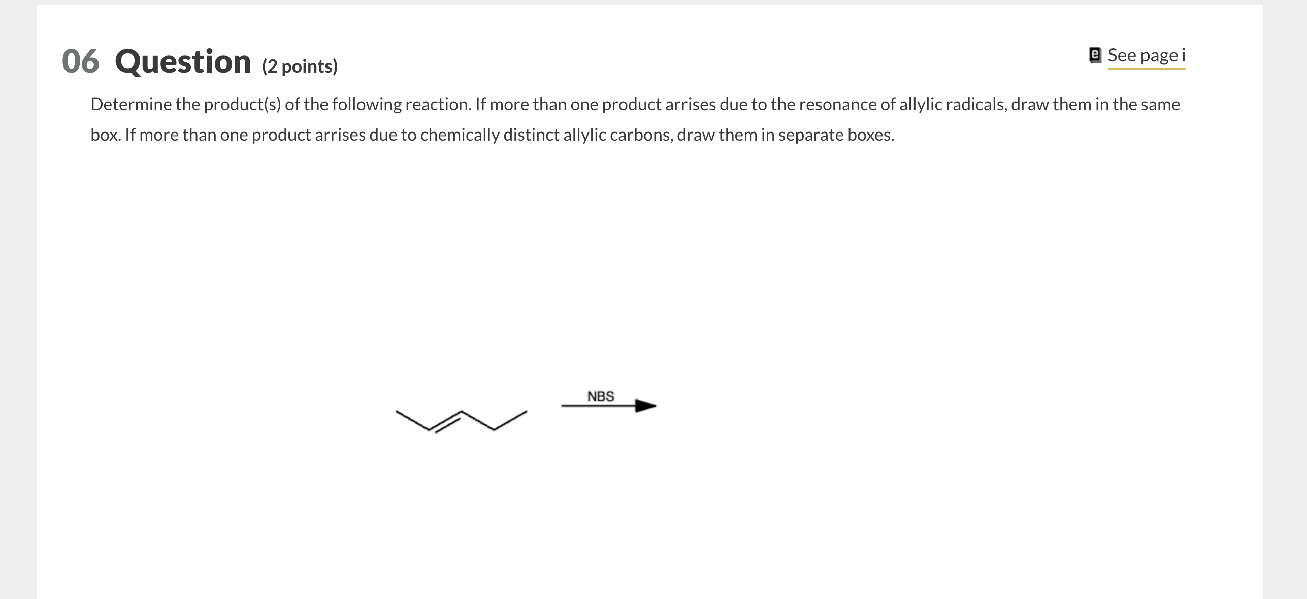 Determine the product(s) of the following reaction. | Chegg.com