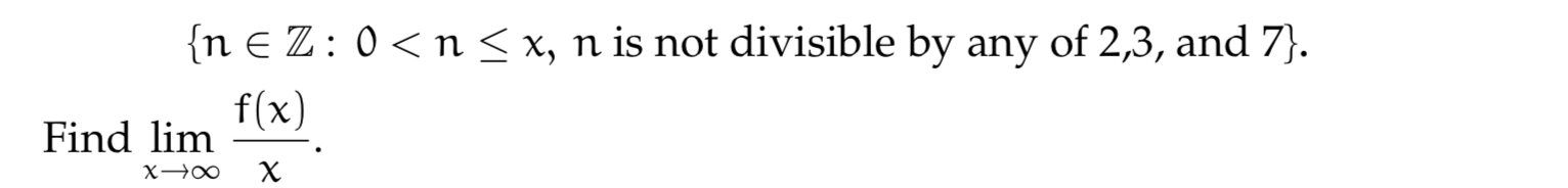 Solved For any positive x, let f(x) be the number | Chegg.com