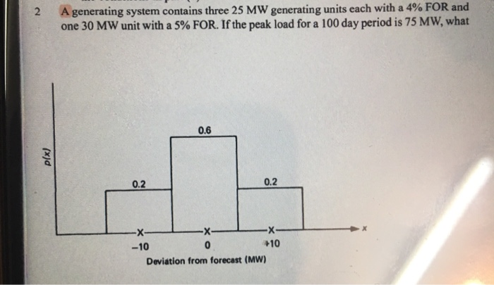 A generating system contains three 25 MW generating | Chegg.com