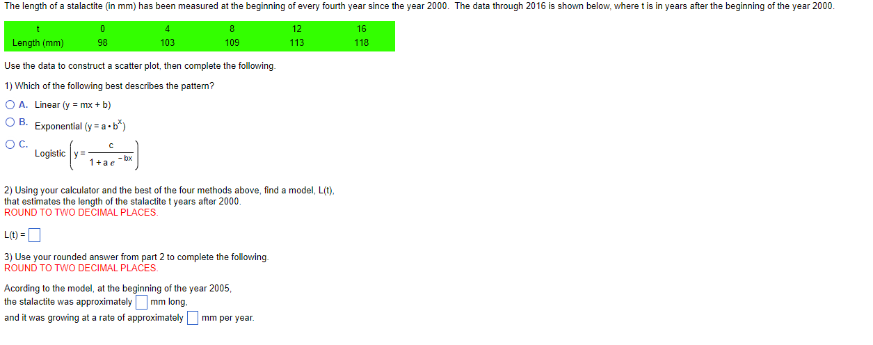 Solved Use the data to construct a scatter plot, then | Chegg.com