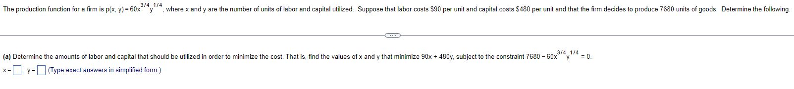 x= ,y= (Type exact answers in simplified form.) | Chegg.com