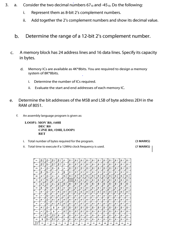 Solved 3. a. Consider the two decimal numbers 6710 and | Chegg.com