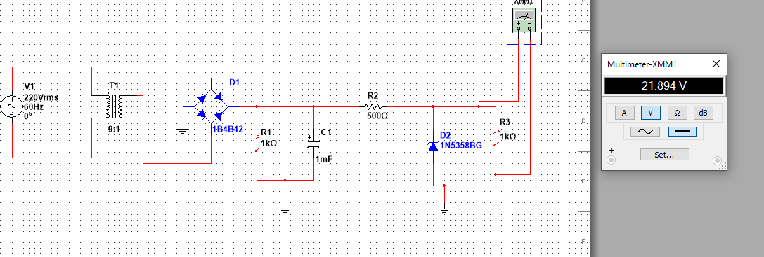 I need to build a power supply in multisim. Input is | Chegg.com