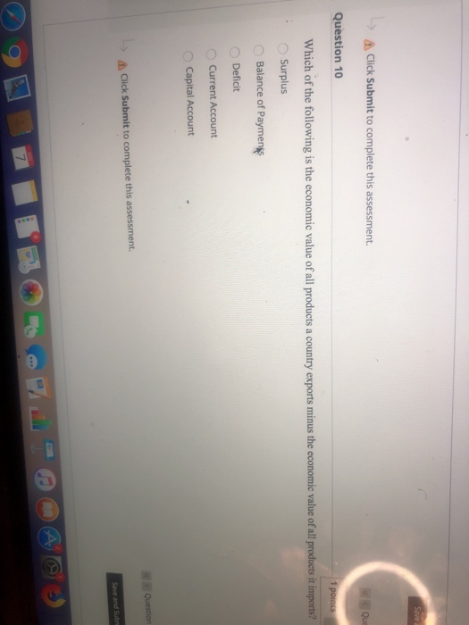 Solved Click Submit to complete this assessment. Question 10 | Chegg.com