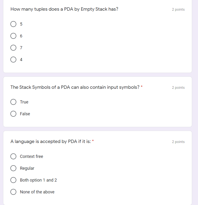 Solved A PDA has a configuration at any given instance: | Chegg.com