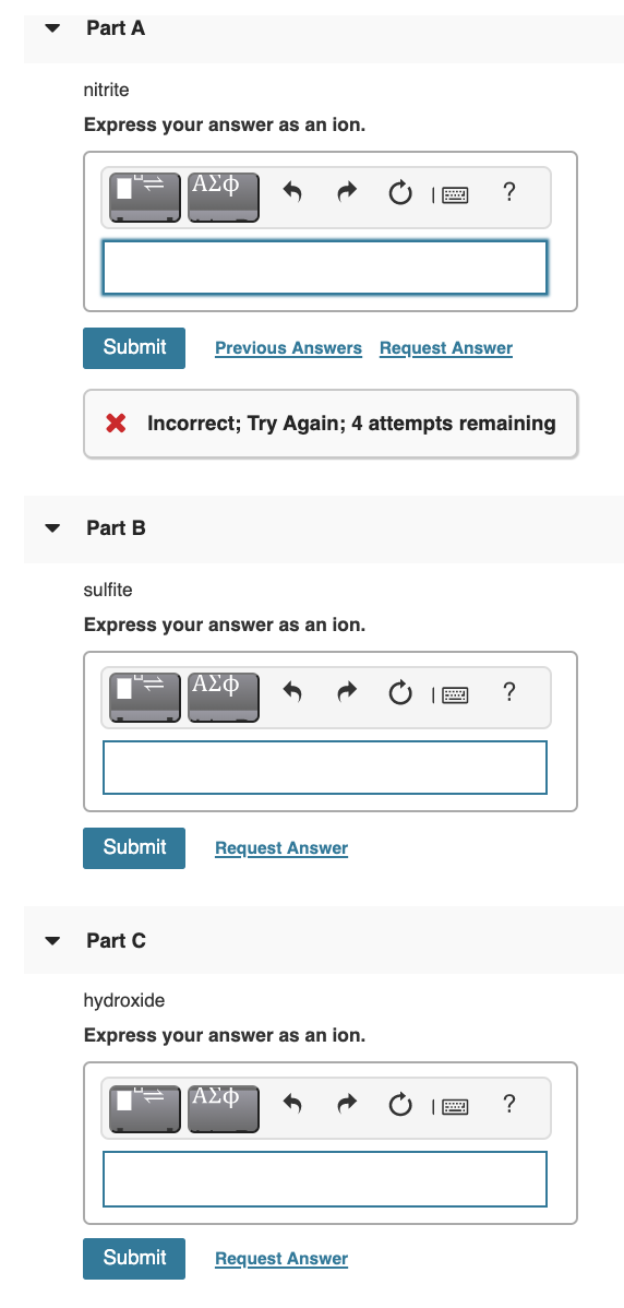 Solved iron(II) nitrate Express your answer as a chemical | Chegg.com